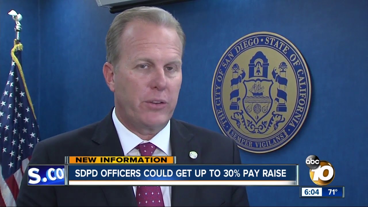 SDPD officers could get up to 30% pay raise - YouTube