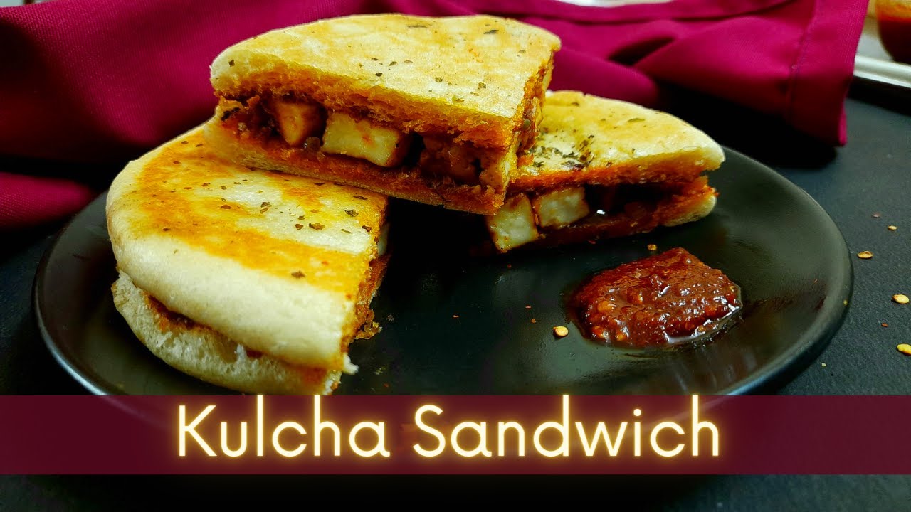 Paneer Stuffed Kulcha Sandwich / With Chinese Flavours / Cooked in Pan ...