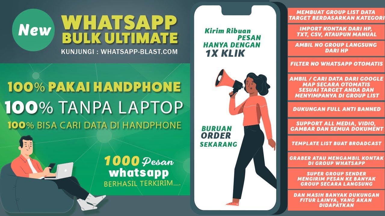 Whatsapp Blast Android | Wa Blast Android | Wa Sender Android | Wa ...