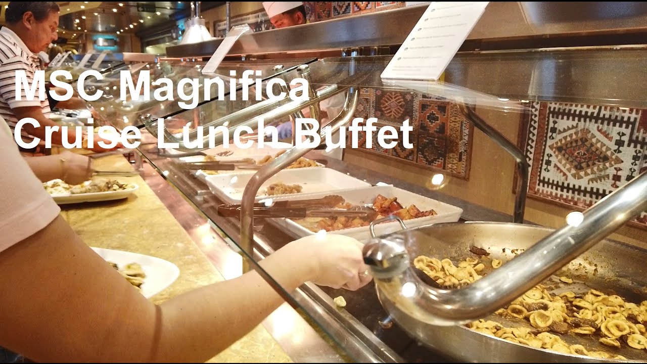 MSC Magnifica cruise lunch buffet - YouTube
