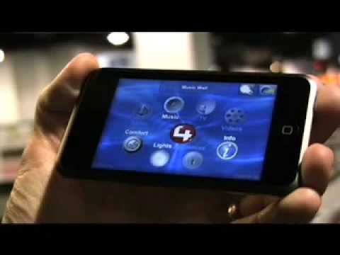 Control4 iPhone/iPod Touch Interface - YouTube