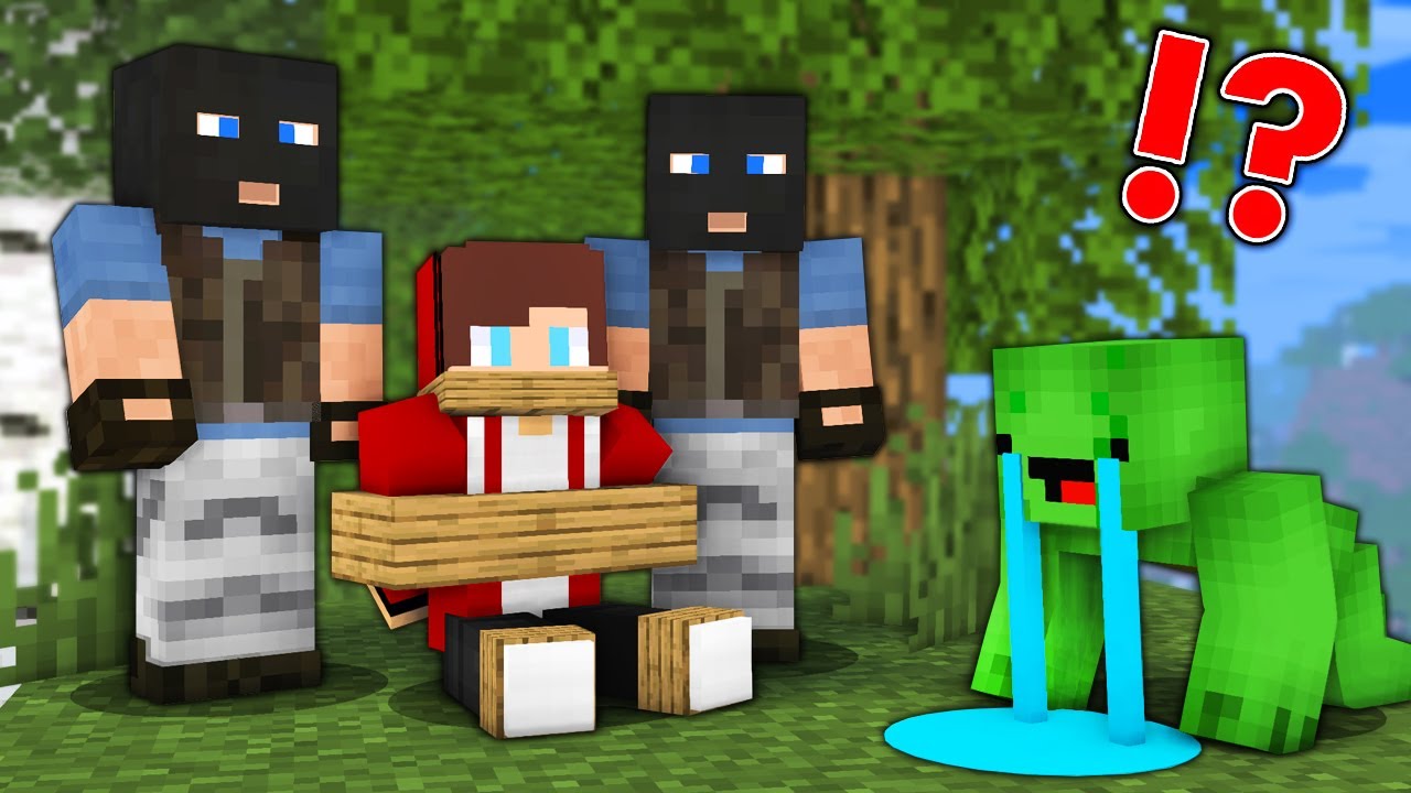 Bandits TIED UP JJ in Minecraft - Maizen - YouTube