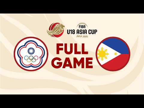 Classification 7-8 | Chinese Taipei v Philippines | Full Basketball Game | FIBA U18 Asia Cup 2026