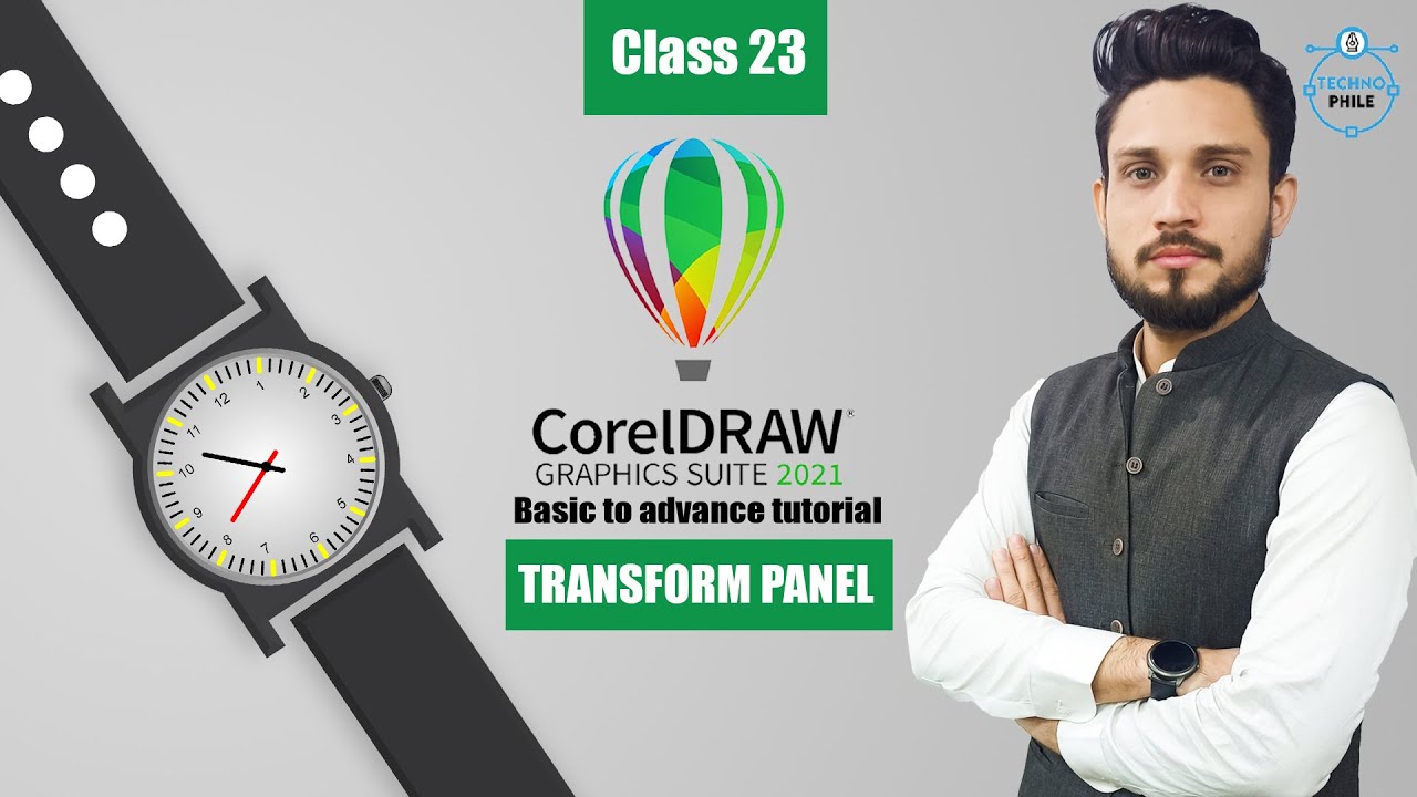 transform tool in corel draw | Class # 23 | Free Training in Urdu/Hindi ...