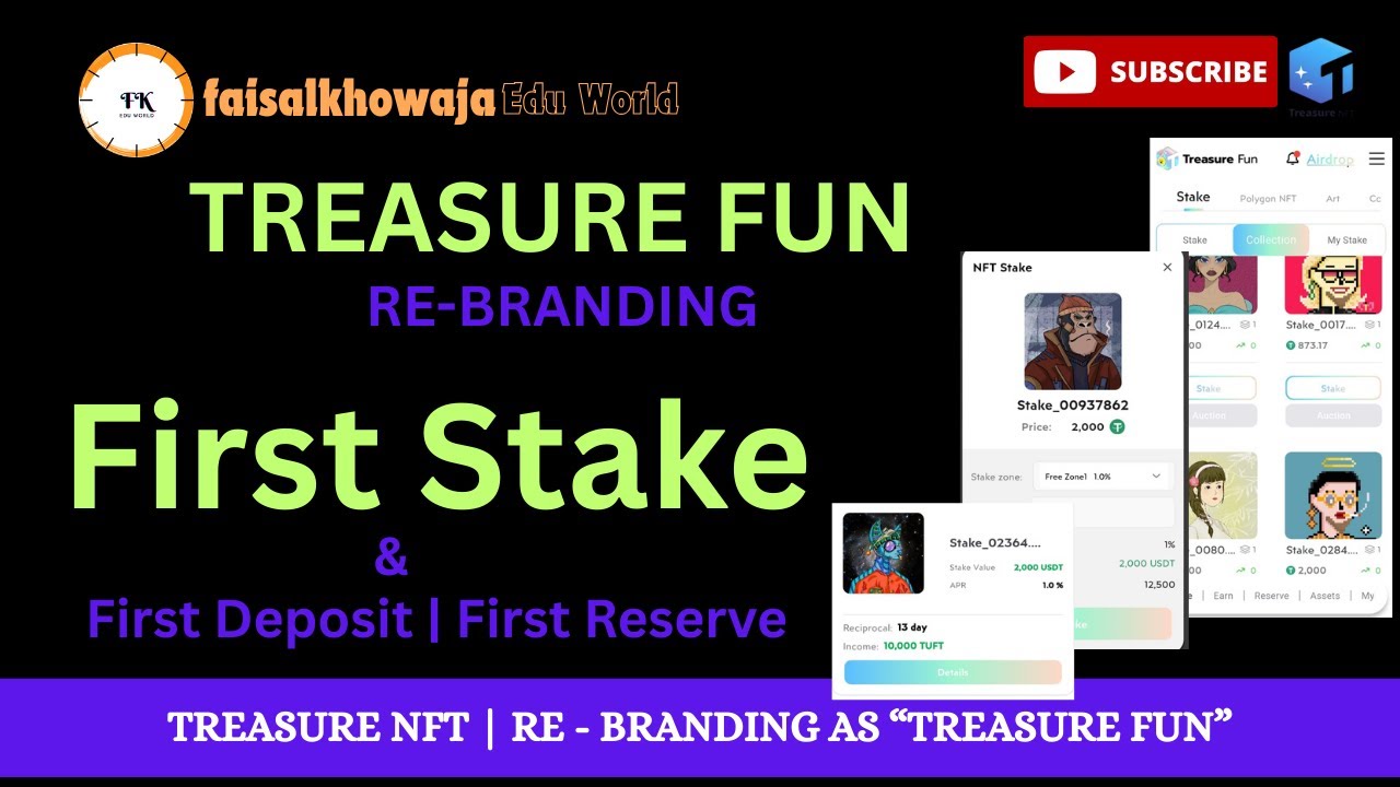 How to Deposit | Reserve and First Stake in Treasure FUN | How to ...