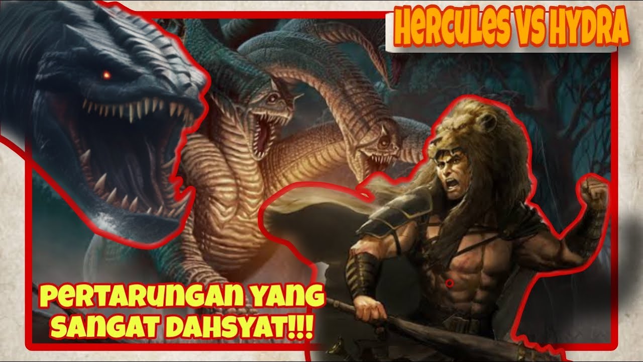 SANG DEWA PERANG VS NAGA BESAR BERKEPALA 7 II Hydra VS Hercules ...
