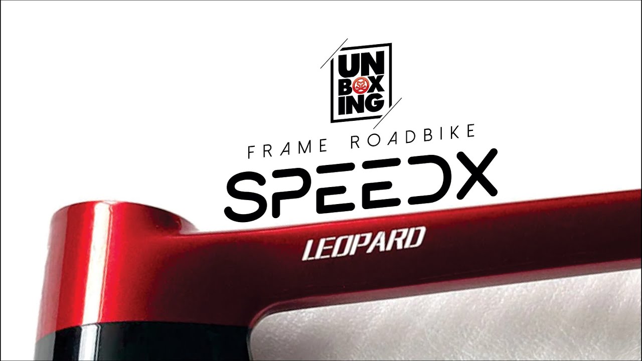 UNBOXING | Frame Sepeda Roadbike SPEEDX Leopard - Black Red #bike # ...