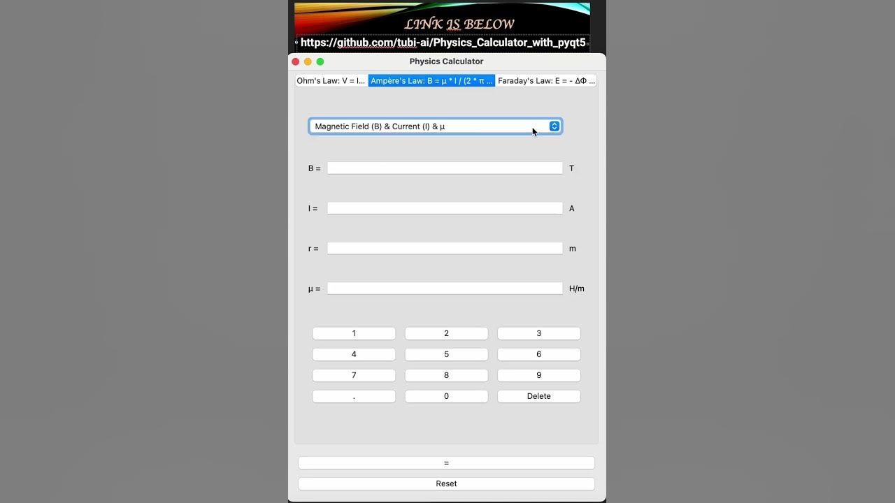 Physics Calculator with PyQt5 - YouTube