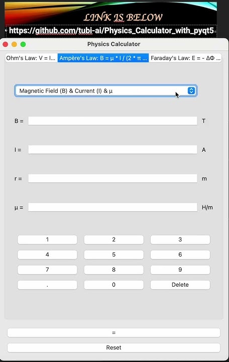 Physics Calculator with PyQt5 - YouTube