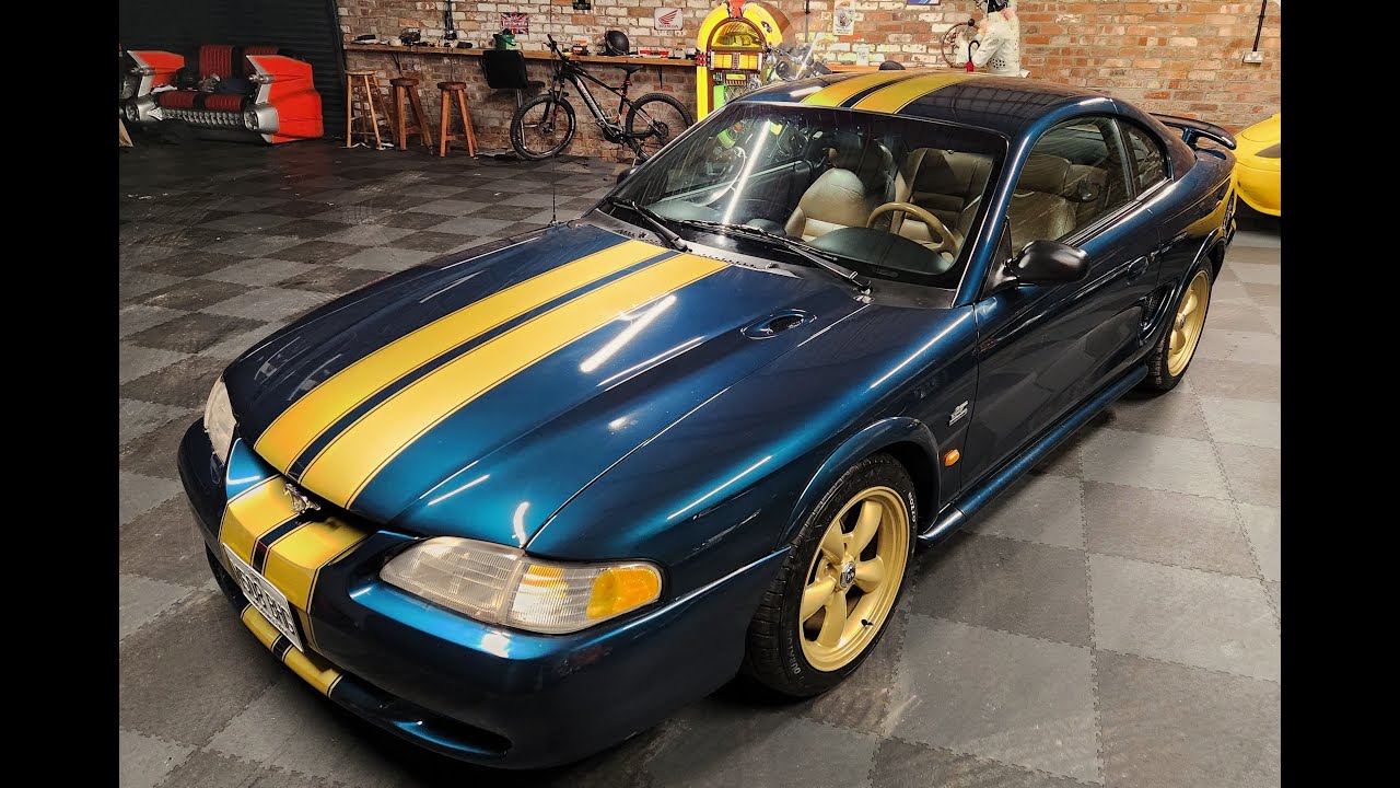 Ford Mustang V8 5.0 GT Forest Green ,loud pipes start up ,1994 SN95 ...