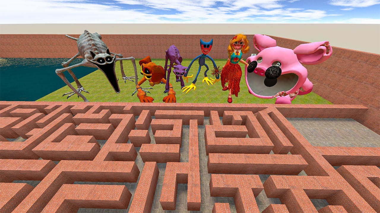 POPPY PLAYTIME CHAPTER 3 In the maze in Garry's Mod! - YouTube