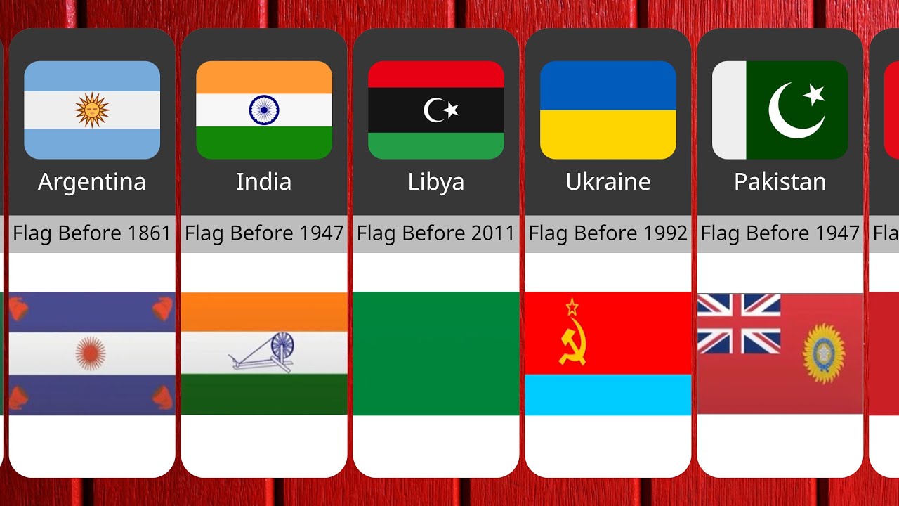 Old Flags of Different Countries - YouTube