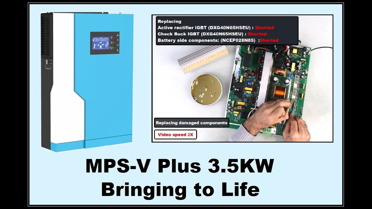 Bringing a Dead Solar Inverter (MPS-V Plus 3500W) Back to Life – Step ...