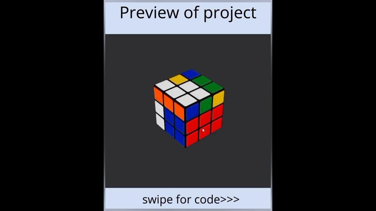 Rubik Cube Create Using Htmlcss Javascript Shorts Rubik Game Create Coding Html And Css