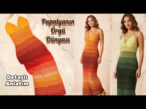 Muhteşem / tığ işi çok kolay balık model yazlık elbise yapılışı 