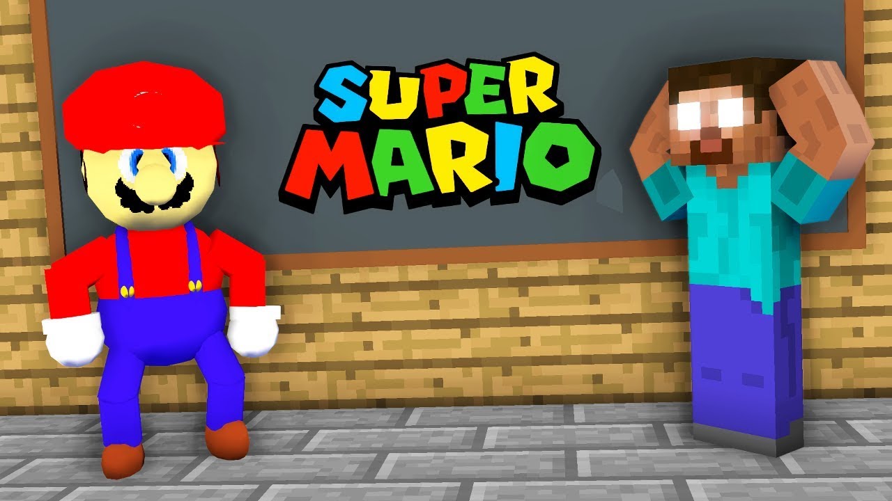 Monster School : SUPER MARIO & BALDI'S BASICS CHALLENGE - Minecraft ...