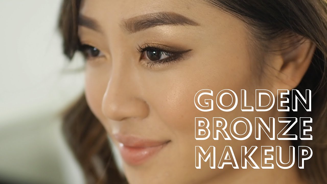 Golden Bronze Makeup - YouTube