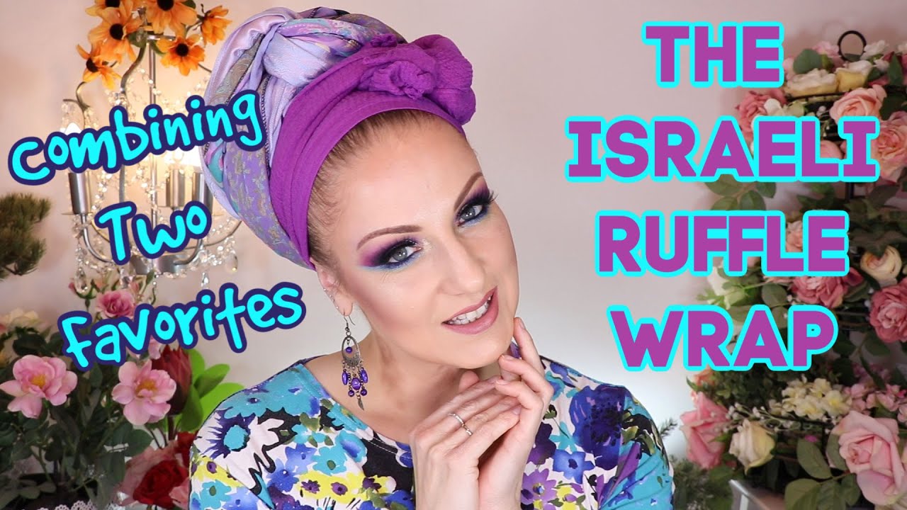 The Israeli Ruffle Wrap | Turban Wrapping Tutorial | Wrapunzel - YouTube
