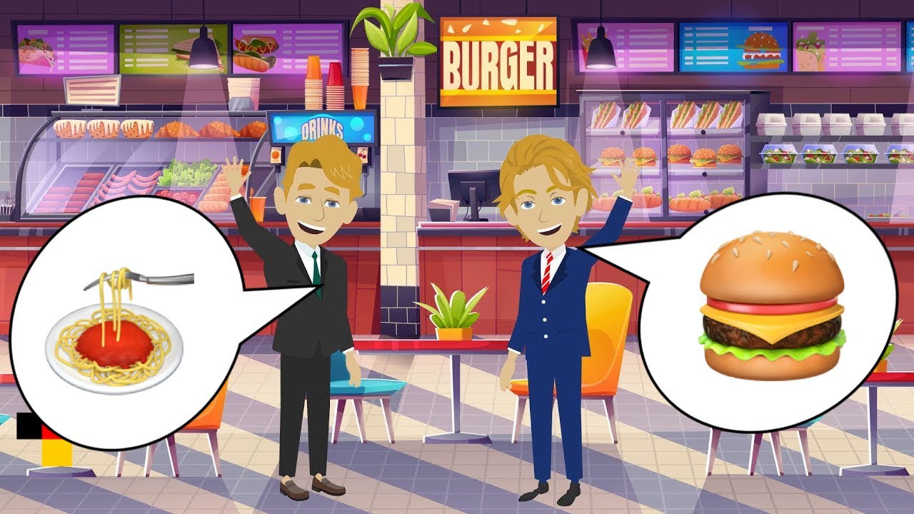 Learn German | Lunch with a friend | Dialogue in German with subtitles ...