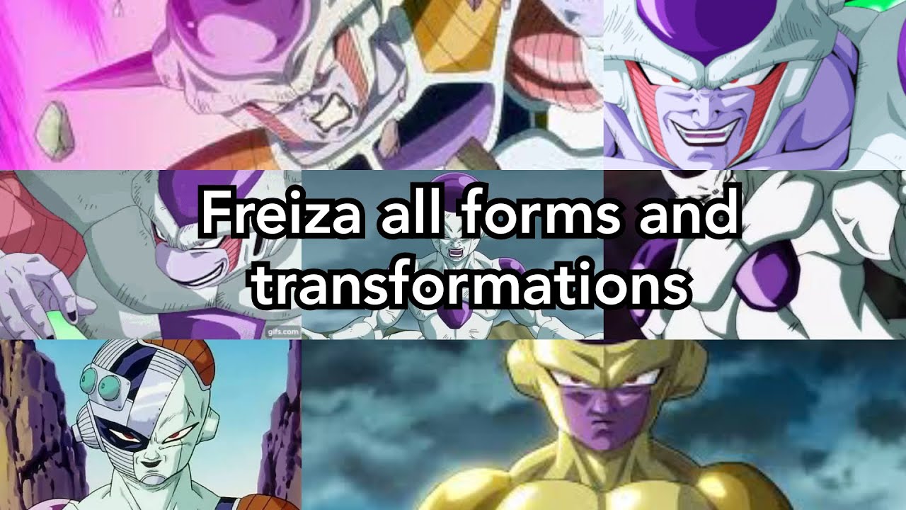 Freiza all forms and transformations - YouTube