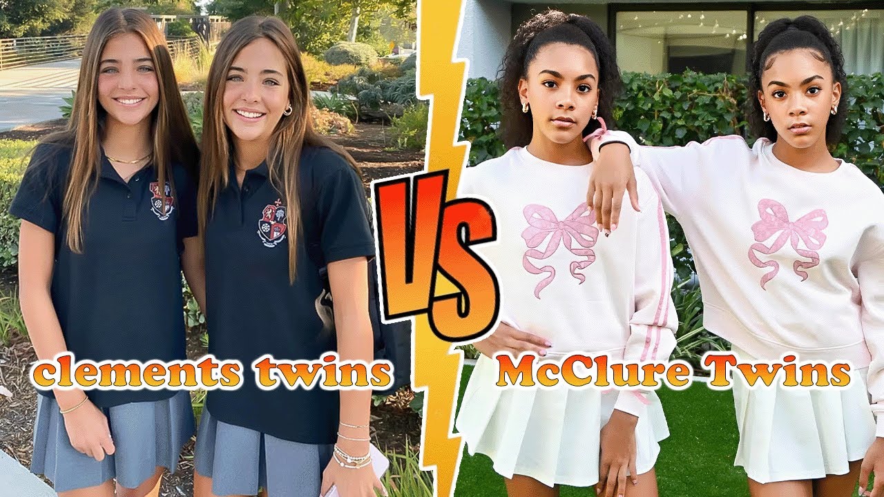 clements twins VS McClure Twins Transformation 🌈 MiniToStar From Baby ...