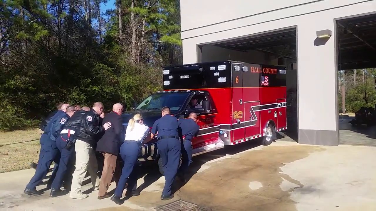 Hall County Fire Services "Push-In" Ceremony - YouTube