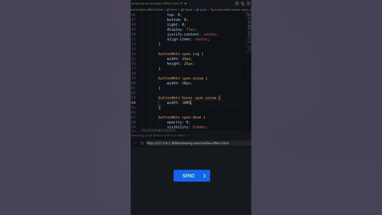 How To Create A Button Animation With Two Icons Using Html Css And Javascript Geekboots Youtube