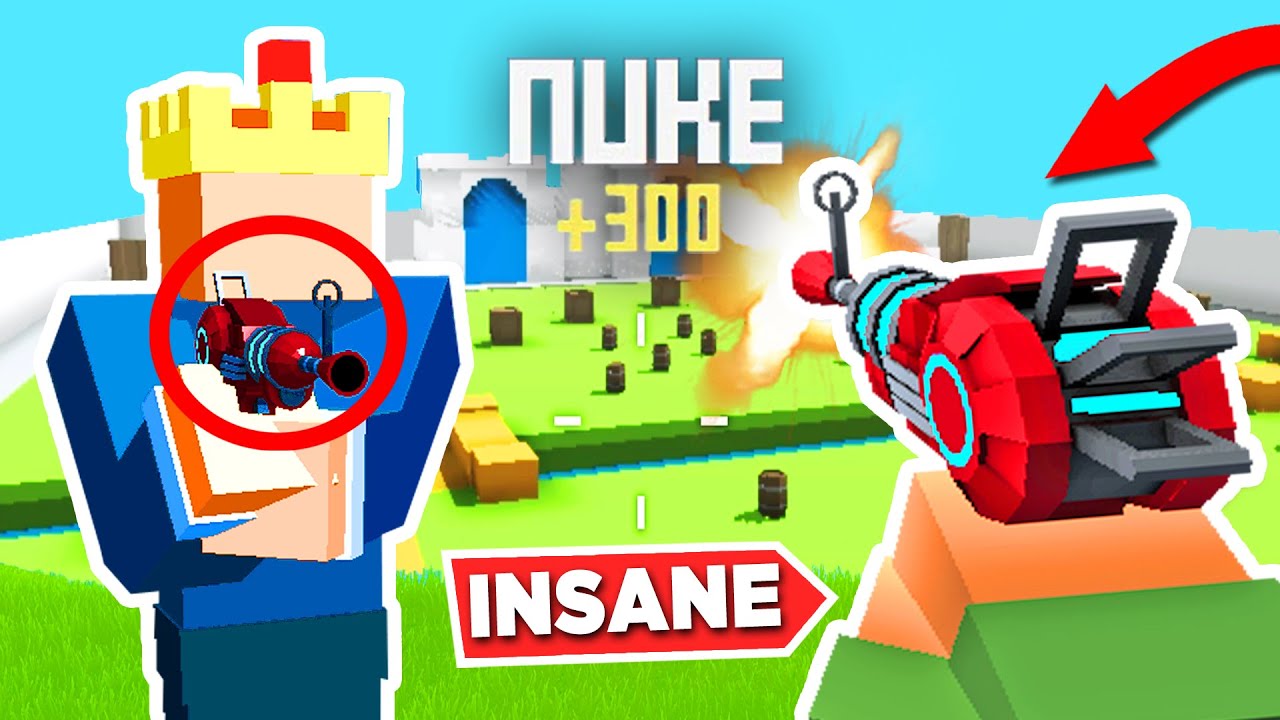 NUKE with *ONLY* Alien Blaster in Krunker.io (challenge) - YouTube