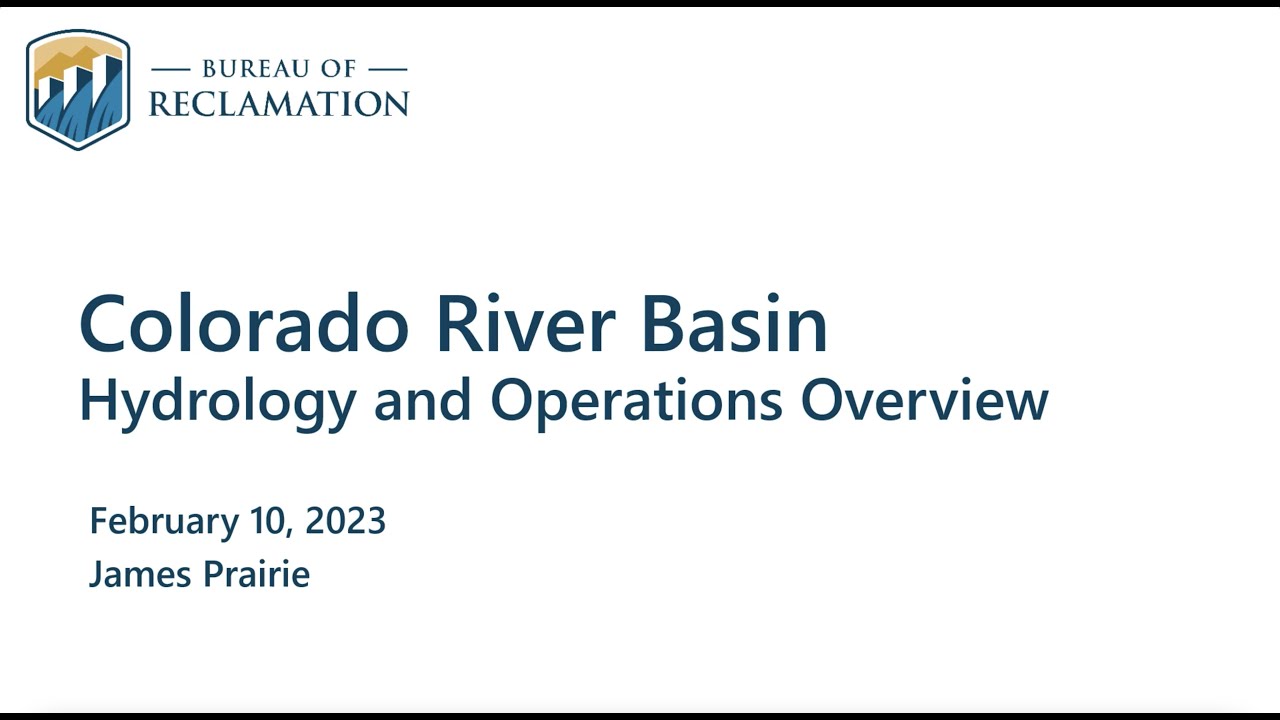 Drought Assessment in a Changing Climate Webinar: Decision-Makers and Drought Assessment - USBR ...