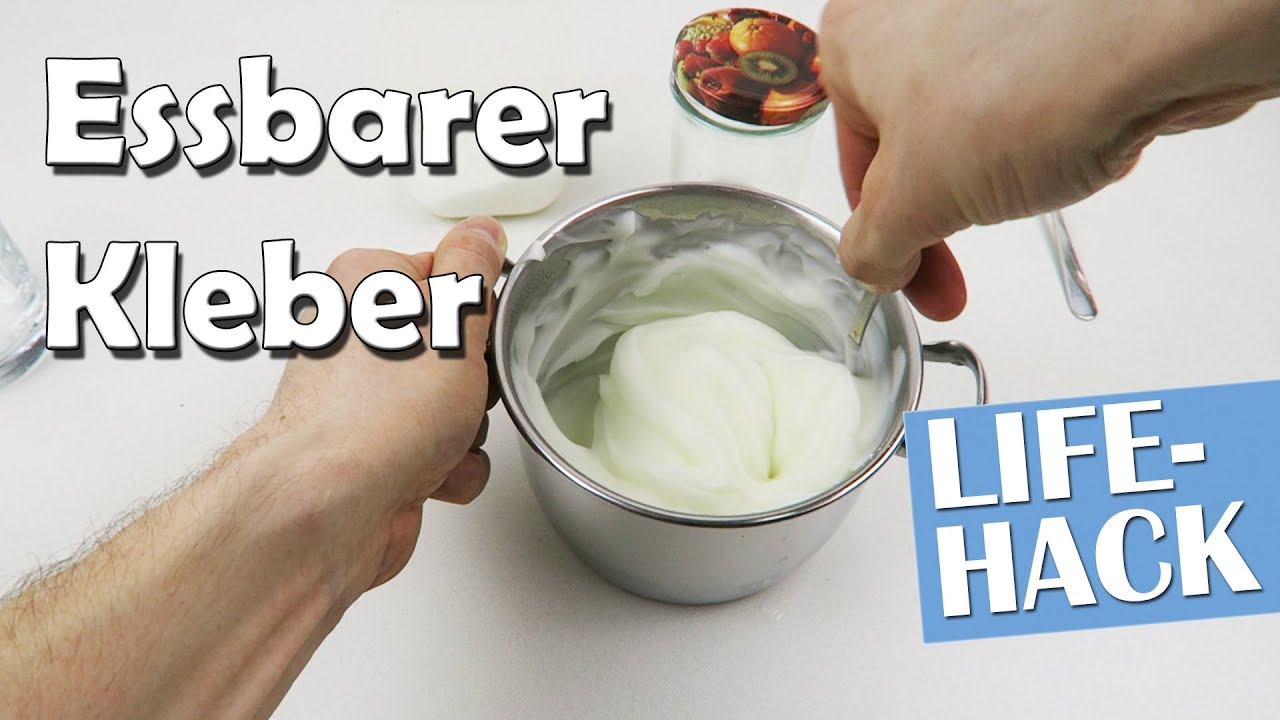 Essbaren Kleber selber machen - Lifehack - YouTube