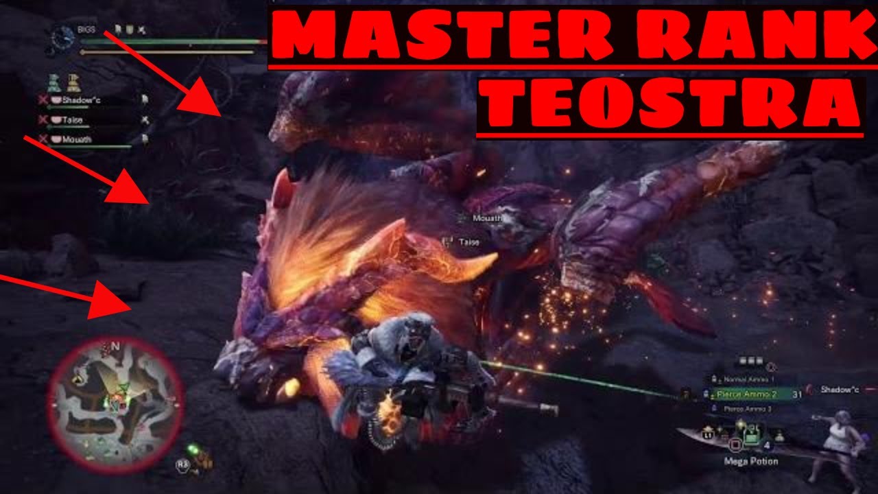 Monster Hunter World: Master Rank Teostra: Elder Dragon - YouTube