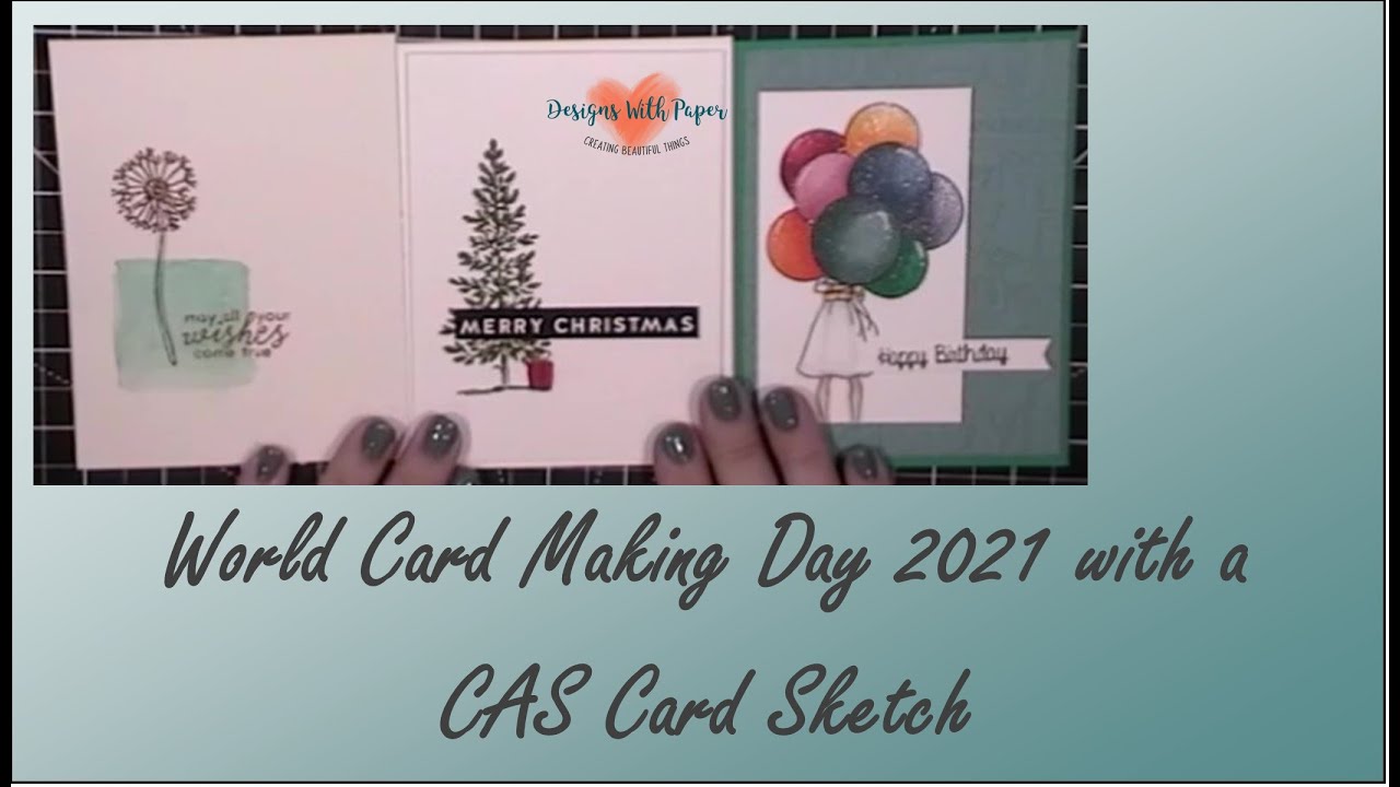 World Card Making Day 2021 with a Card Sketch - YouTube
