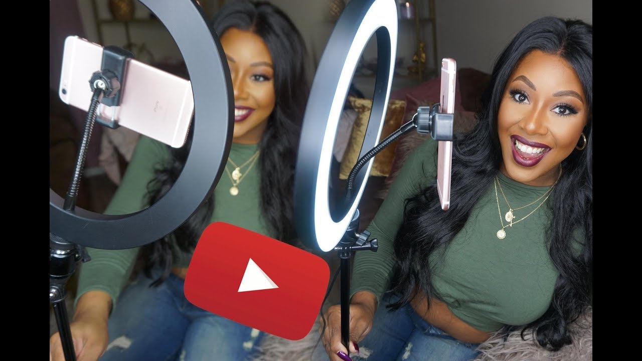 Best Ring Light For Making Youtube Videos with Cell Phones - YouTube