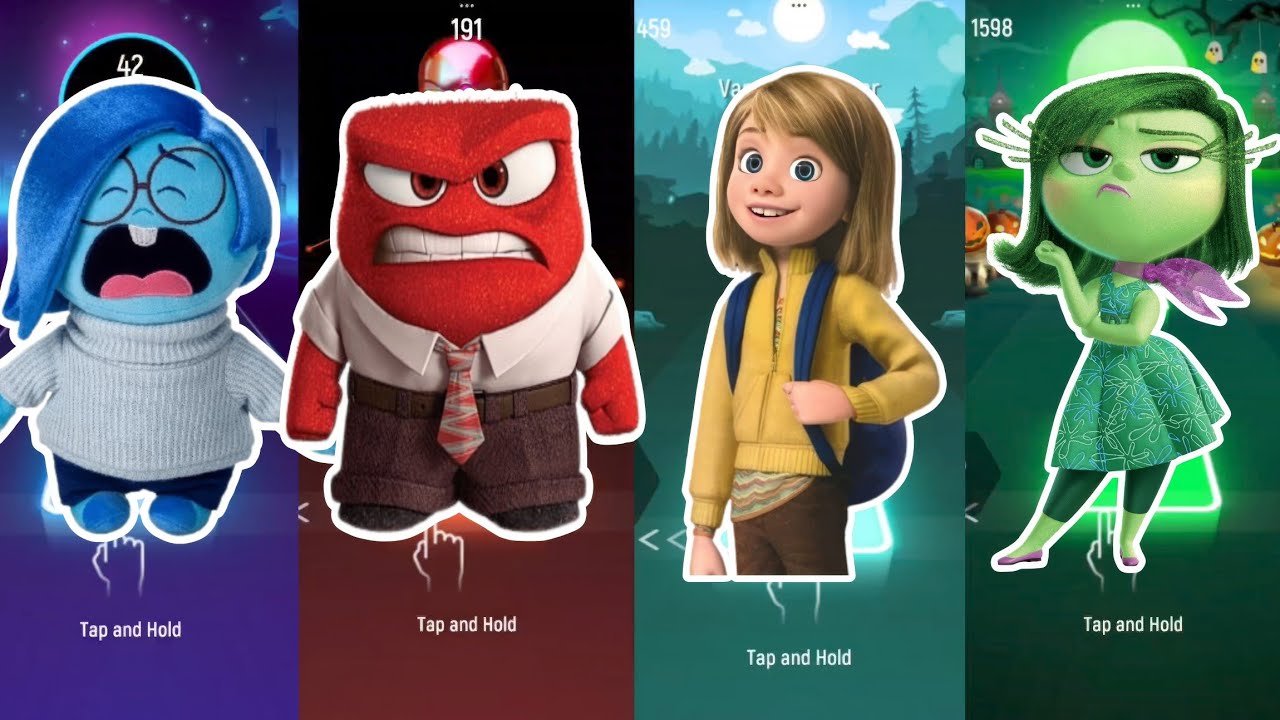 Inside Out Sadness, Anger, Riley, Disgust Confin Dance song - YouTube