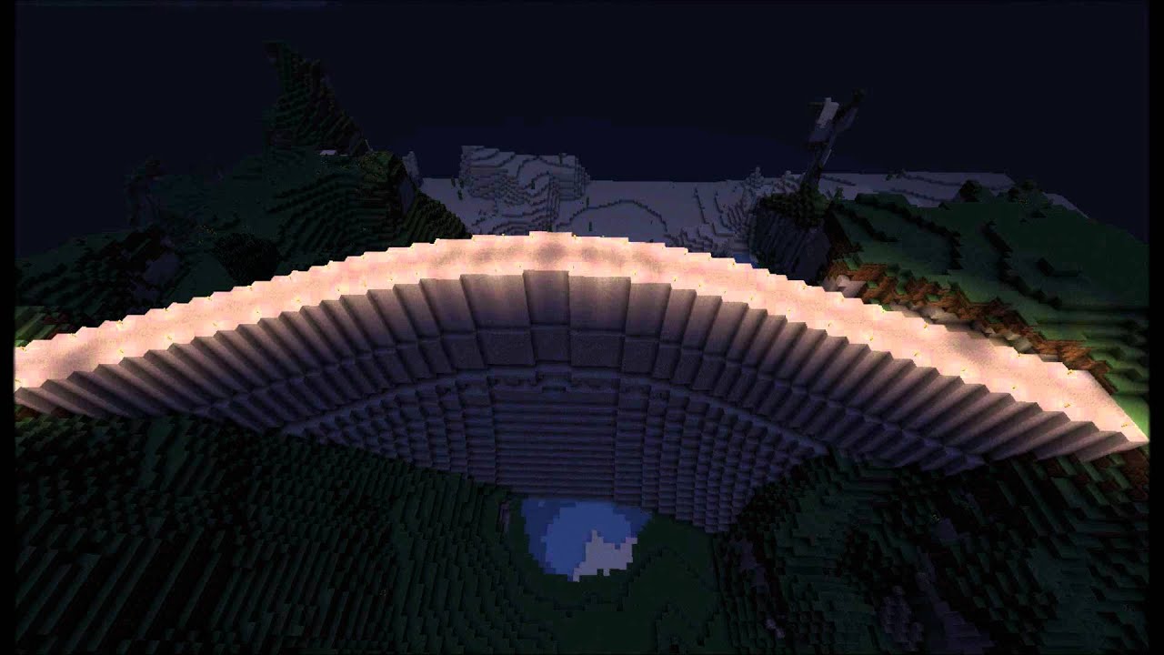 Minecraft buildings build in time laps | dam/barrage | Staudamm - YouTube