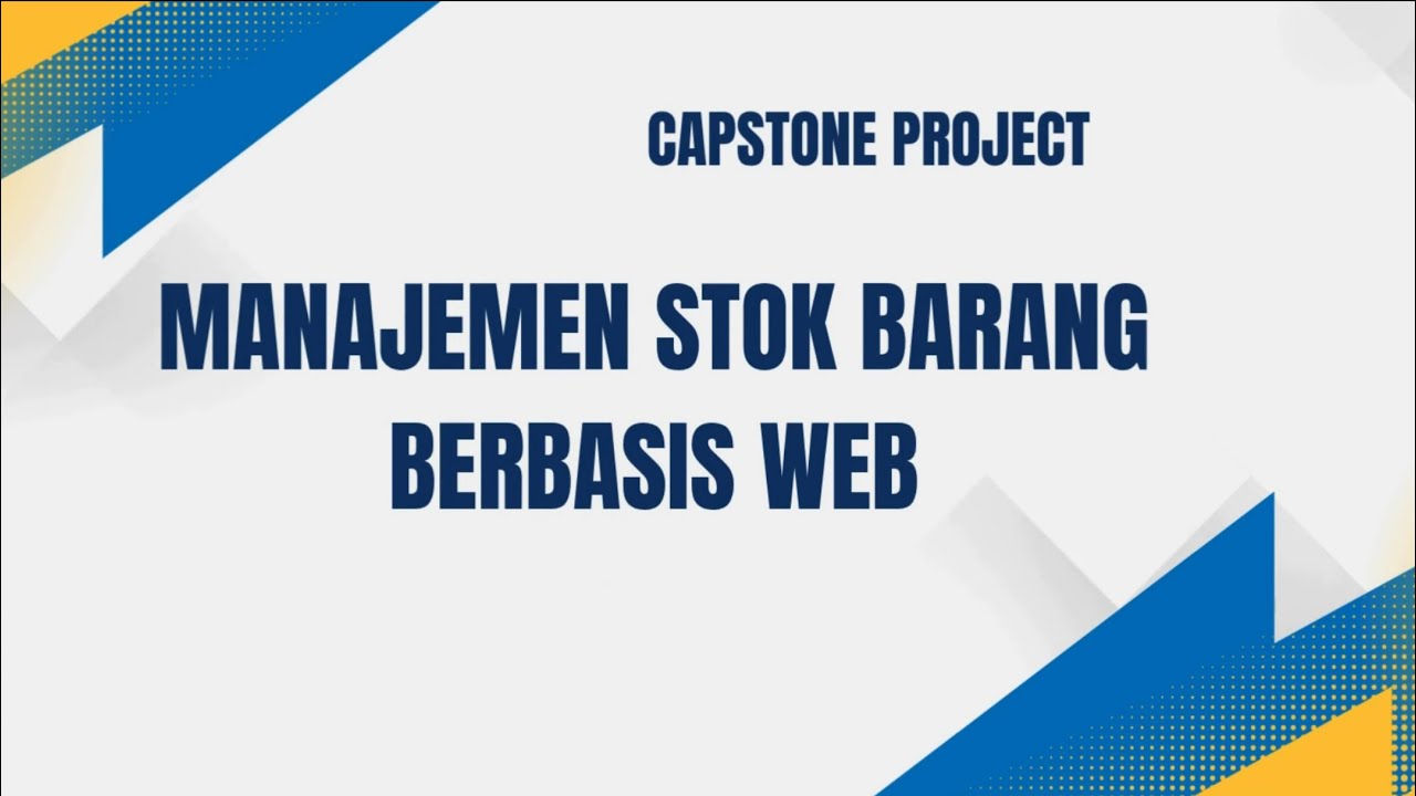 Proposal capstone project SI UT 2025 - YouTube