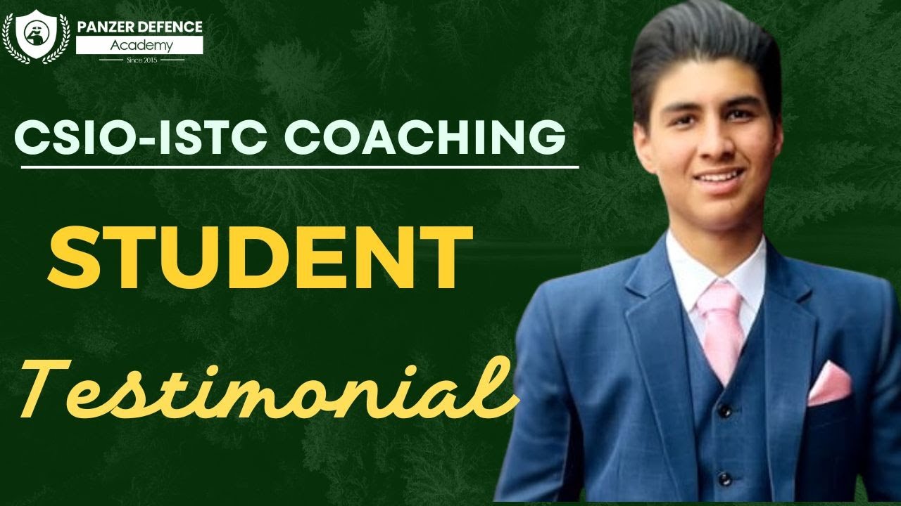 Student Testimonial |INDO SWISS | CSIR-CSIO | ISTC Entrance Exam ...