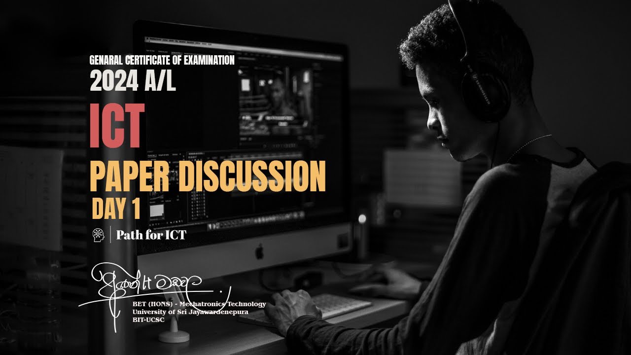 2024 A/L ICT Paper Discussion Day 1 - YouTube
