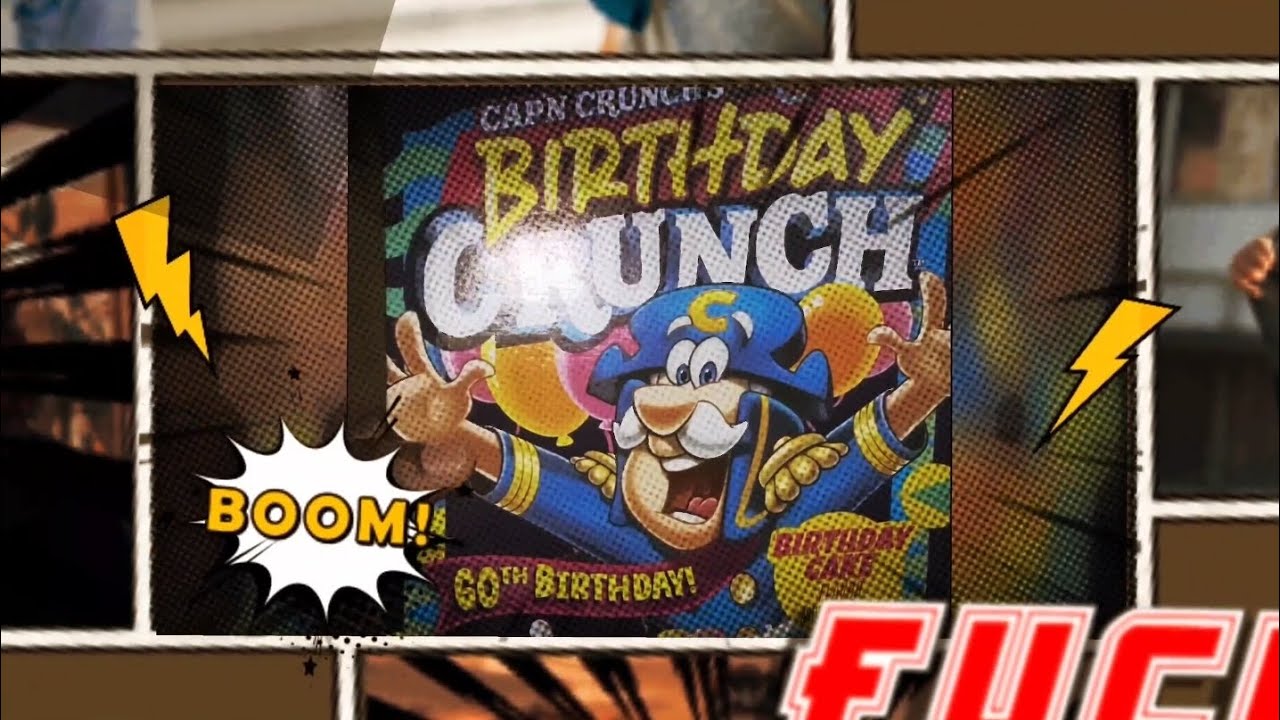 Cap'n Crunch's Birthday Crunch Birthday Cake Flavor - YouTube