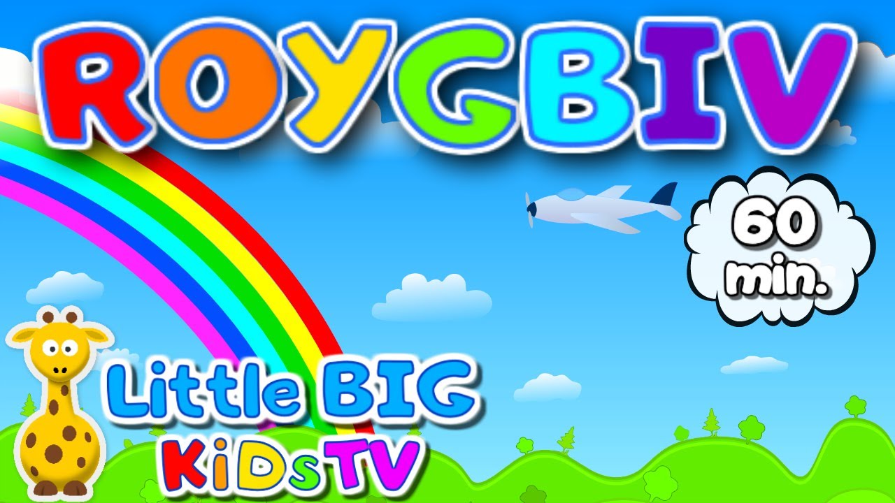 ROYGBiV Learn Colors 🌈+ More | KIDS SONGS PLAYLIST Nursery Rhymes ...