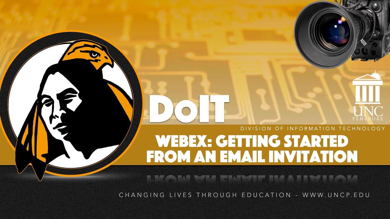 Getting Started In WebEx From An Email Invitation - YouTube