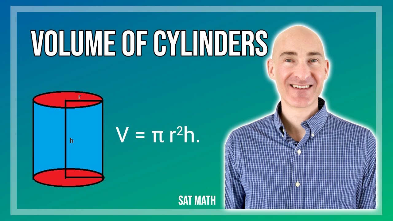 Volume of Cylinders (SAT Math Review Course 2 of 39) - YouTube