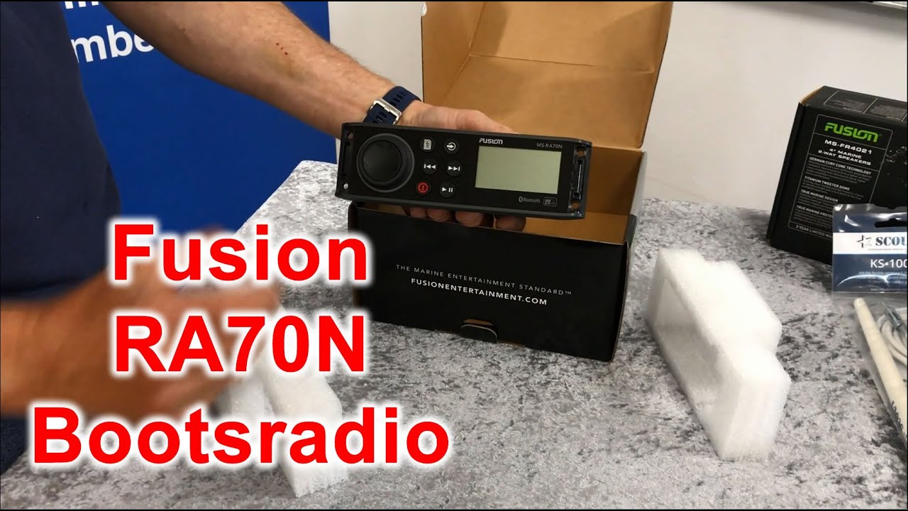 Fusion RA70N Bootsradio mit NMEA2000 von Busse Yachtshop - YouTube