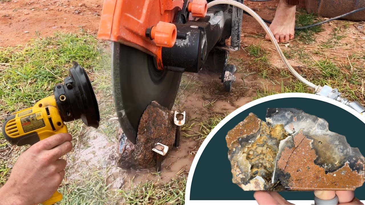 Cutting and Polishing my First Geode! - YouTube