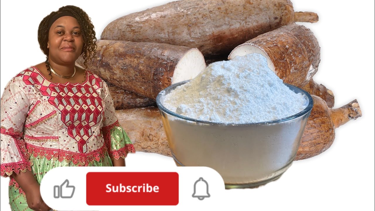 Comment faire la farine de manioc à la maison (Bunga muhoko) , how to ...
