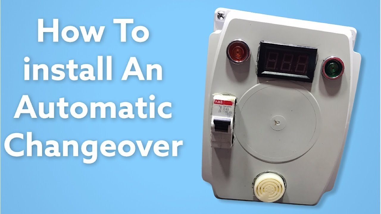 How To Install An Automatic Changeover - YouTube