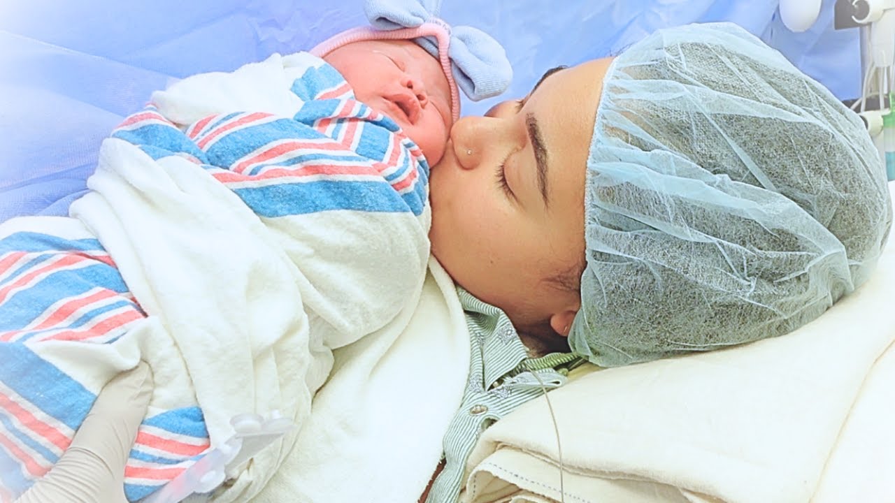 Meeting Our Baby Girl For The First Time. (Live Birth) - YouTube