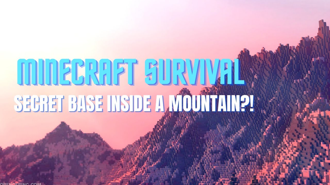 So I made a secret base inside a mountain... Minecraft Survival - YouTube