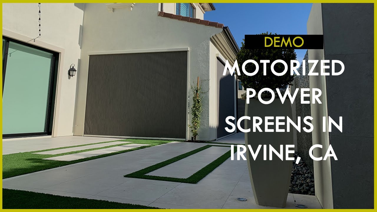 Motorized Power Screens in Irvine, California Demonstration # ...