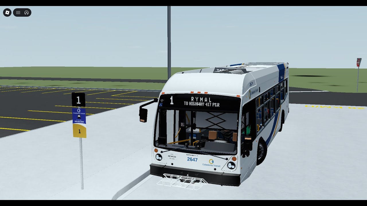 VAMOS Bus Simulator Operating a 2025 Nova Bus LFS HEV 2623 on route 1 ...